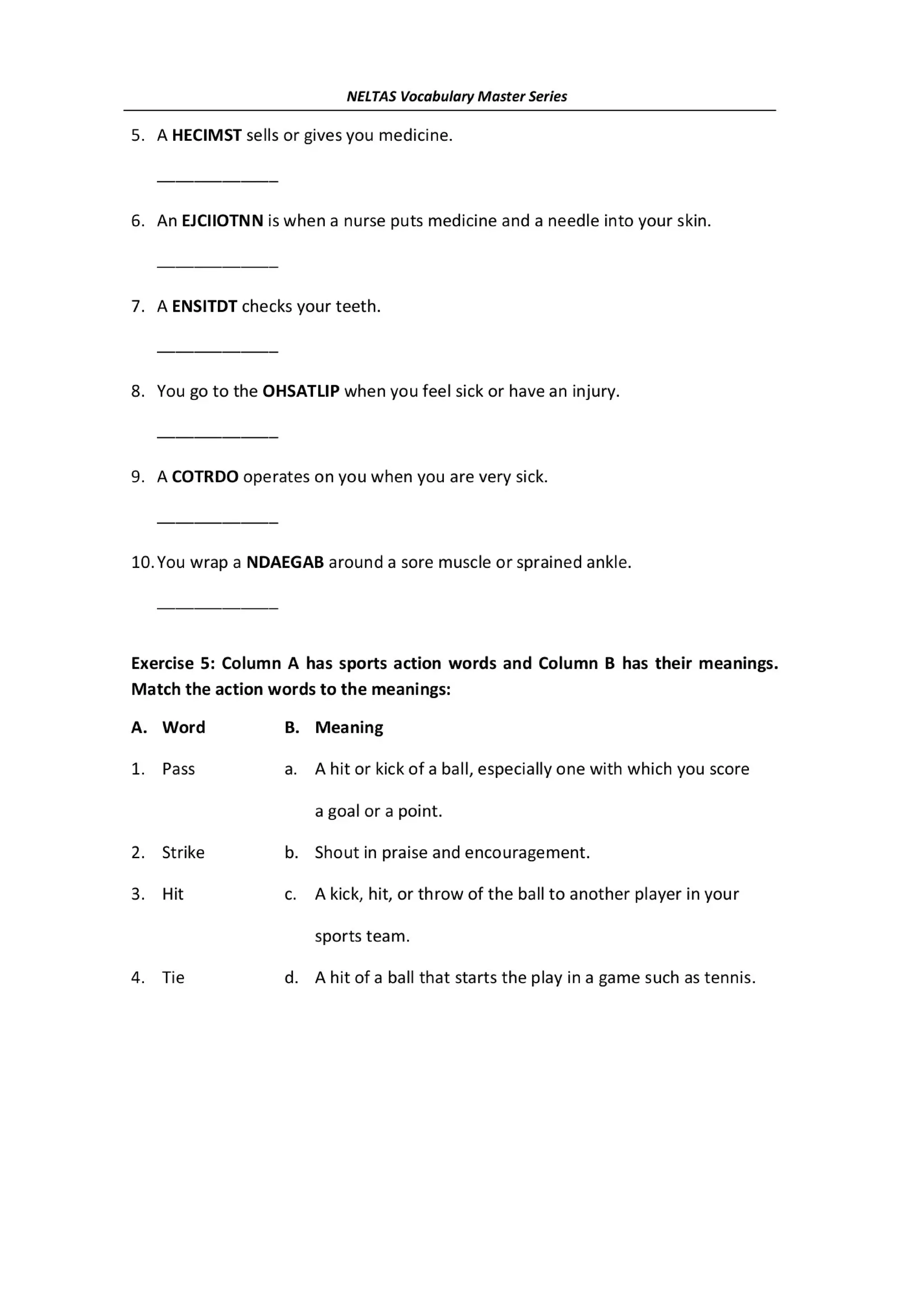 Vocabulary master sample book 3 | PDF