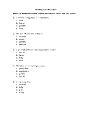 Vocabulary master sample book 3 | PDF