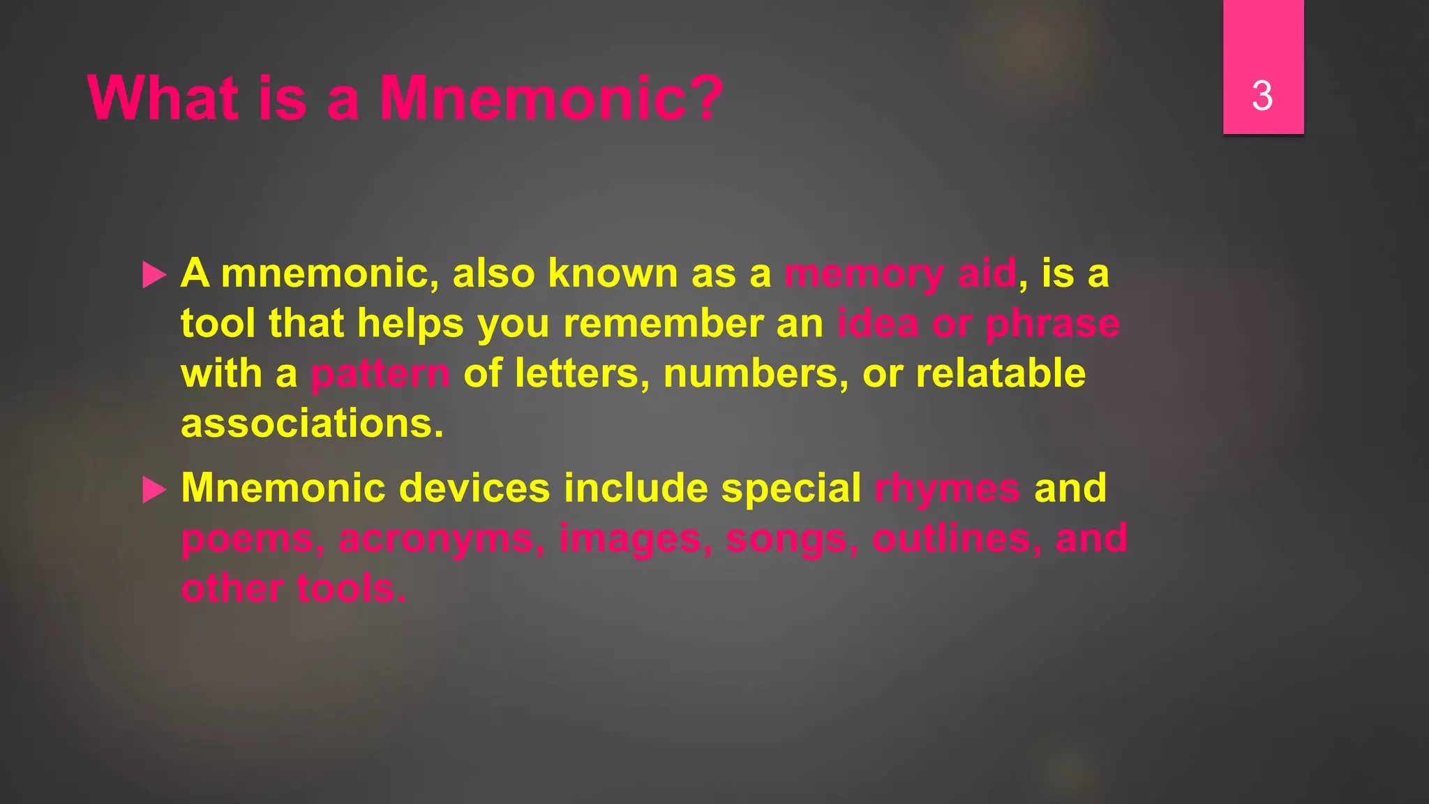 Vocabulary mnemonics | PPTX