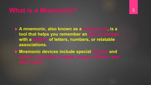 Vocabulary mnemonics | PPT