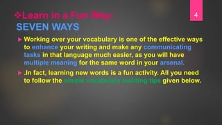 Vocabulary mnemonics | PPT