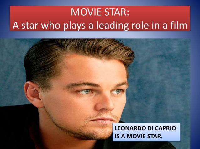 Vocabulary movie stars | PPT