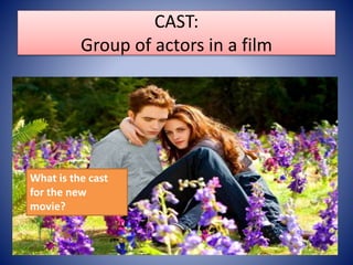 Vocabulary movie stars | PPT