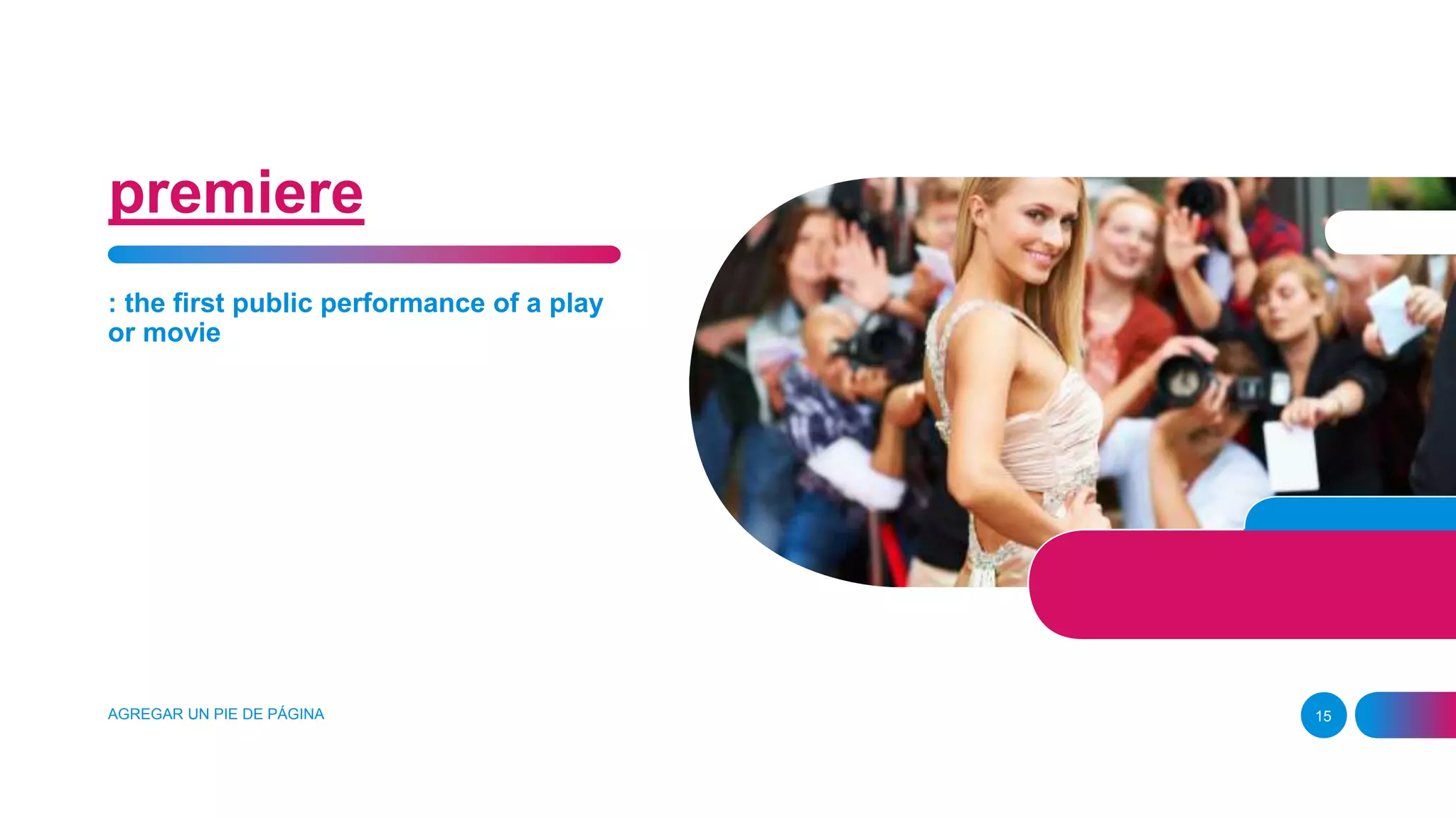 Vocabulary movie terms | PPTX