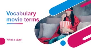 Vocabulary movie terms | PPTX