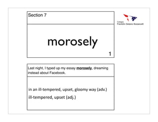 Vocabulary myp9 | PDF | Poetry | Books and Literature
