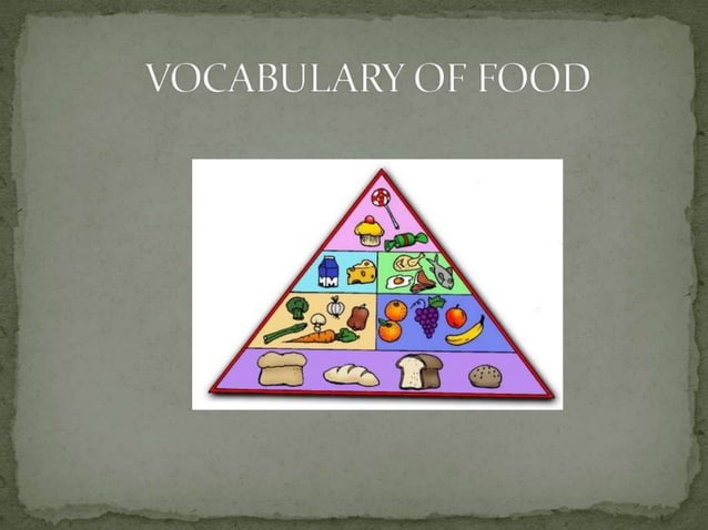 Vocabulary of food | PPT