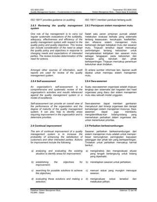 Vocabulary of ISO 9000 (Indonesia) | PDF