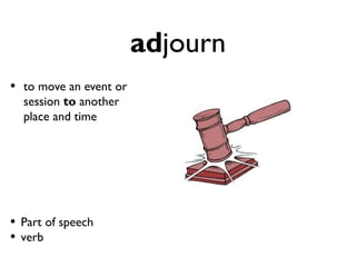 Vocabulary packet 6 (ad ) | PPT