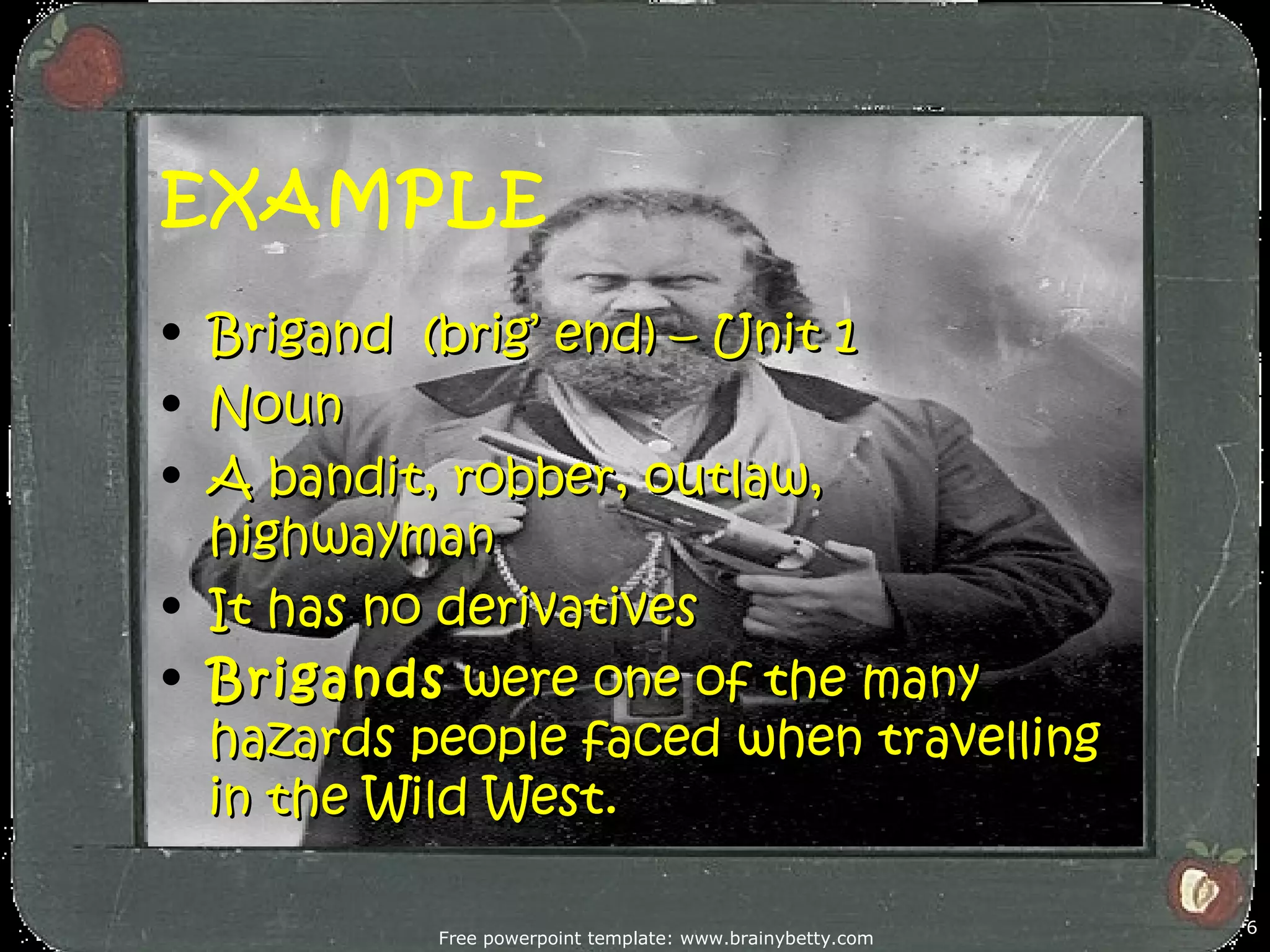 Vocabulary picture book | PPT