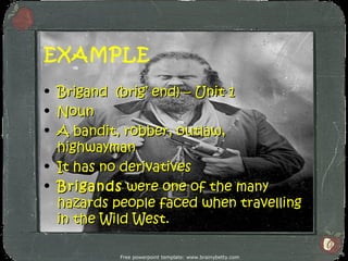 Vocabulary picture book | PPT