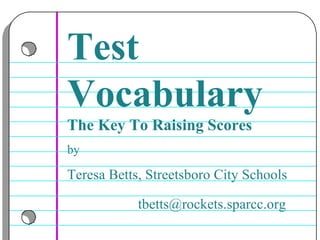 Vocabulary Power Point | PPT