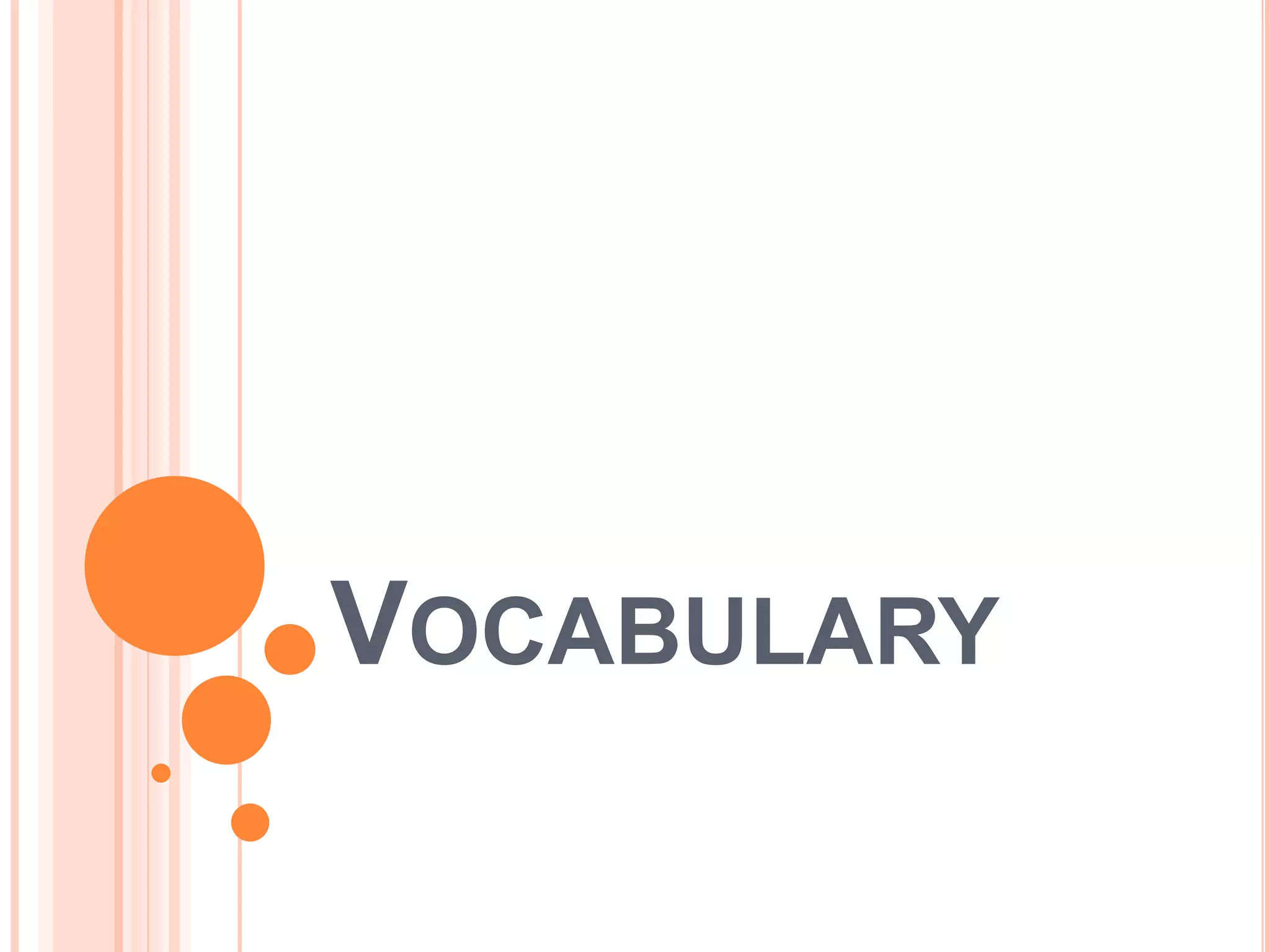 Vocabulary ppt | PPTX