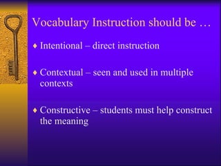 Vocabulary Presentation | PPT