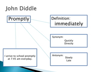 Vocabulary presentation, frindle | PPTX