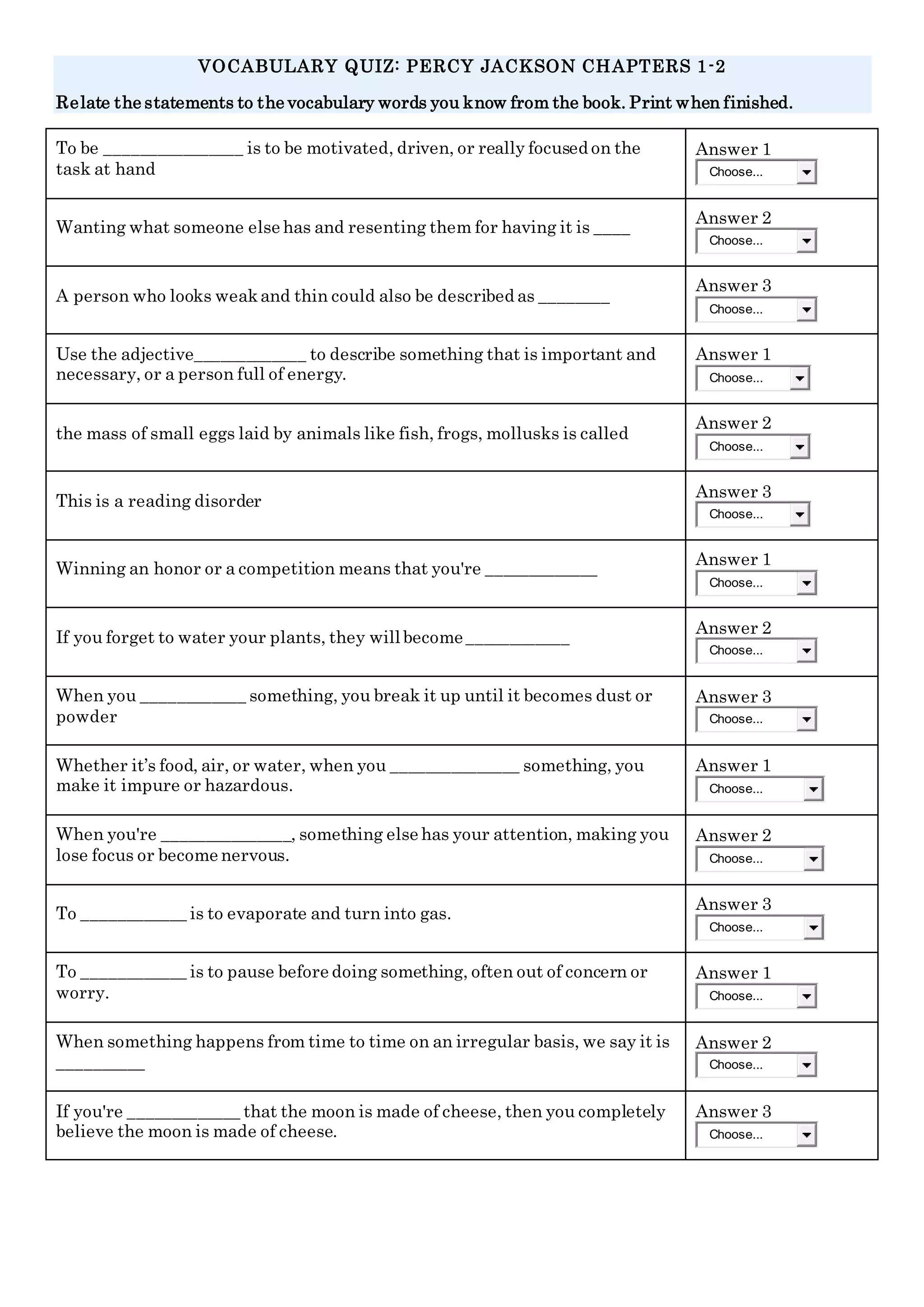 Vocabulary quiz percyjackson 1_2 | DOCX