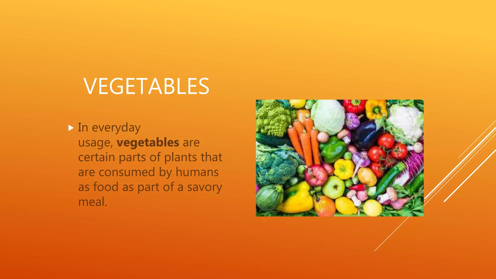 Vocabulary related to healthy food | PPT