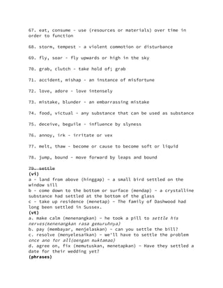 Vocabulary sheet 3 | PDF