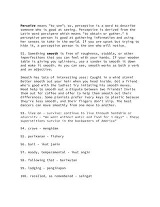 Vocabulary sheet 3 | PDF