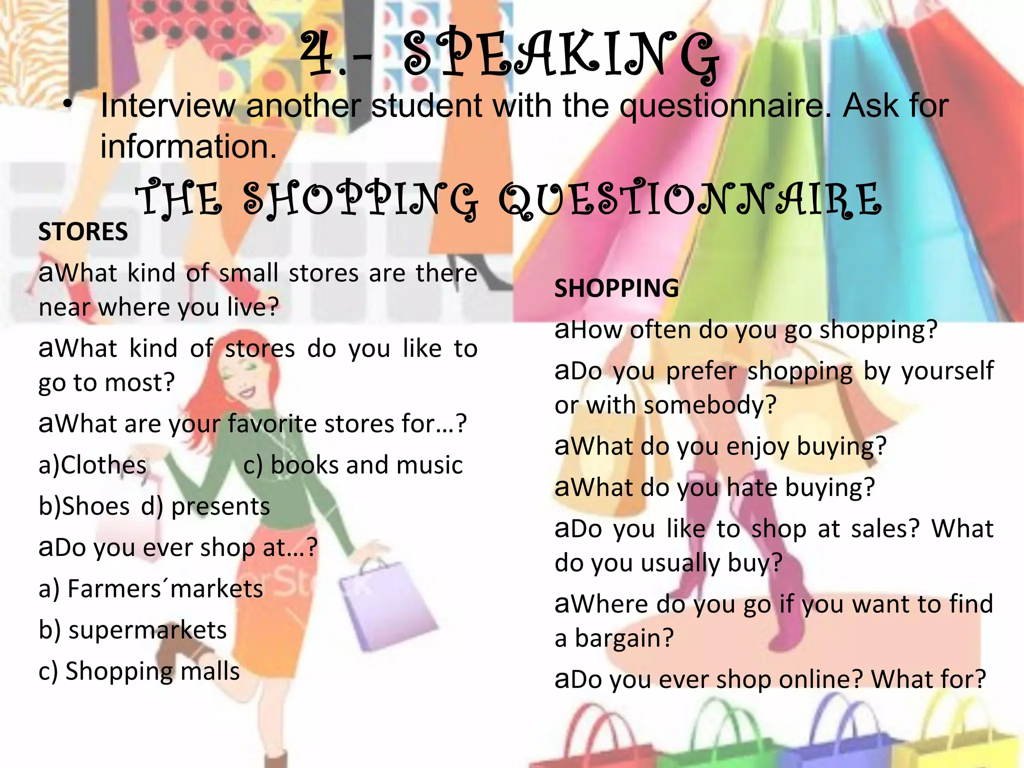 Vocabulary (shopping) traducción finalizada | PPT | Grocery Shopping ...