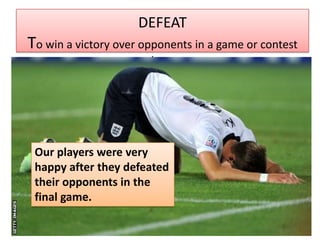 Vocabulary sports | PPTX