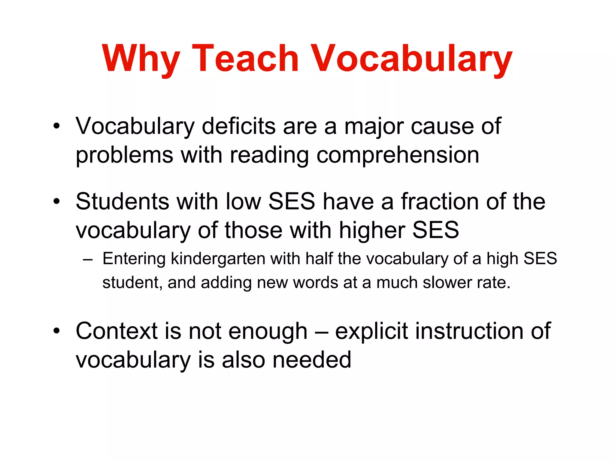 Vocabulary Tools and strategies | PPT
