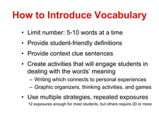 Vocabulary Tools and strategies | PPT