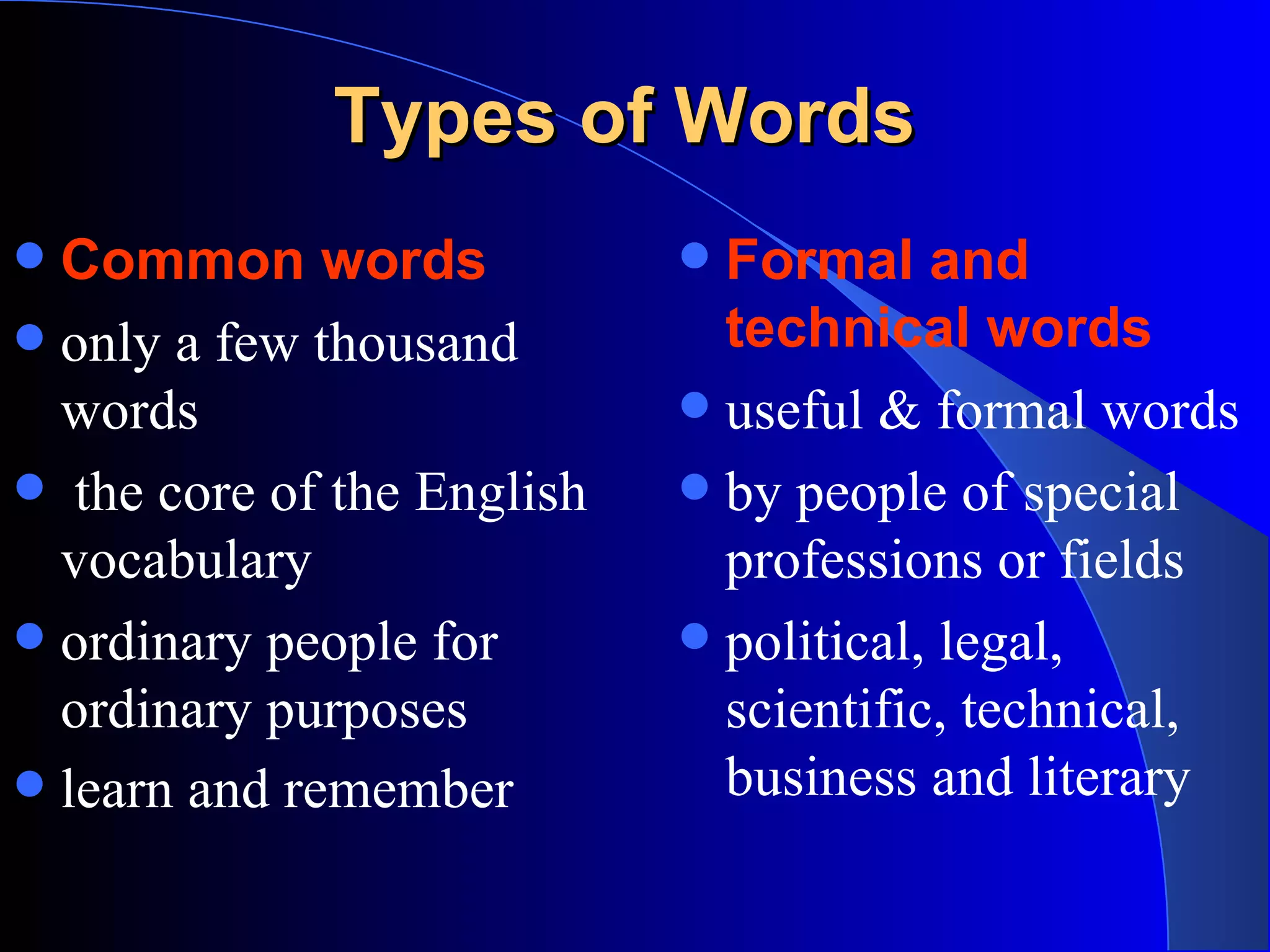 Stylistic Classification of English Vocabulary | PPT