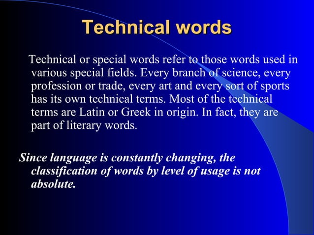 Stylistic Classification of English Vocabulary | PPT | Books and Literature