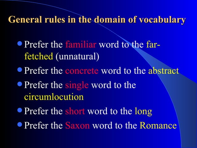 Stylistic Classification of English Vocabulary | PPT | Books and Literature