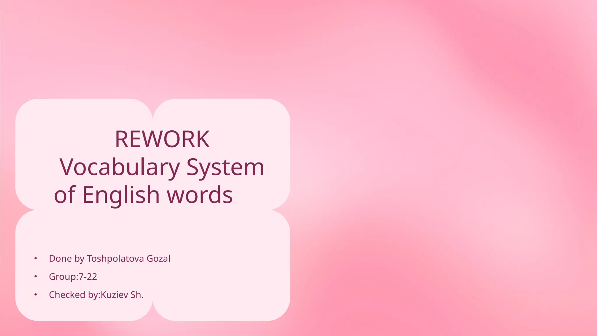 Vocabulary System REWORK.pptx . | PPTX