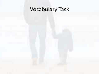 Vocabulary task | PPT