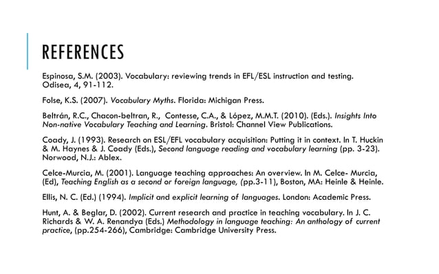 Vocabulary Teaching: Implicit vs Explicit Instruction | PDF | Education