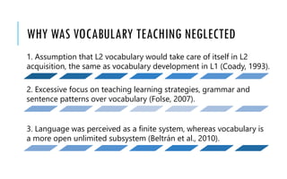 Vocabulary Teaching: Implicit vs Explicit Instruction | PDF