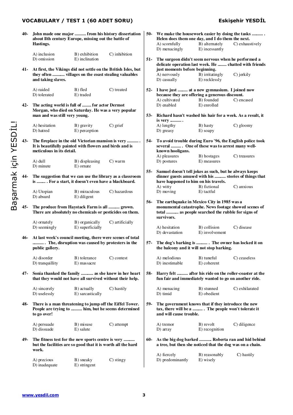 Vocabulary Test1 vocabulary-test1