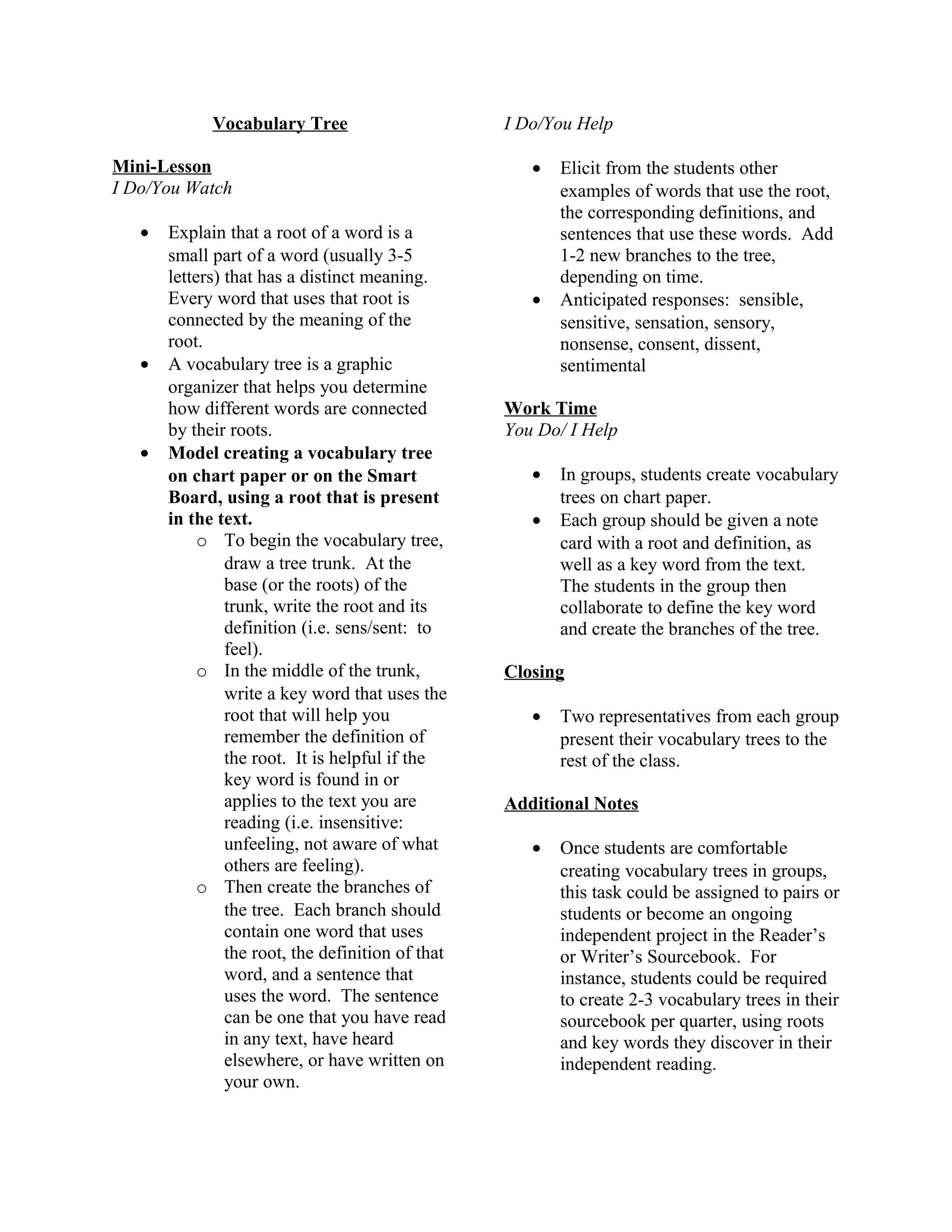 Vocabulary+tree+lesson | DOC
