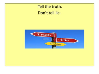Vocabulary truth and lie | PPTX