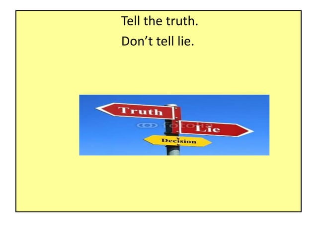 Vocabulary truth and lie | PPT