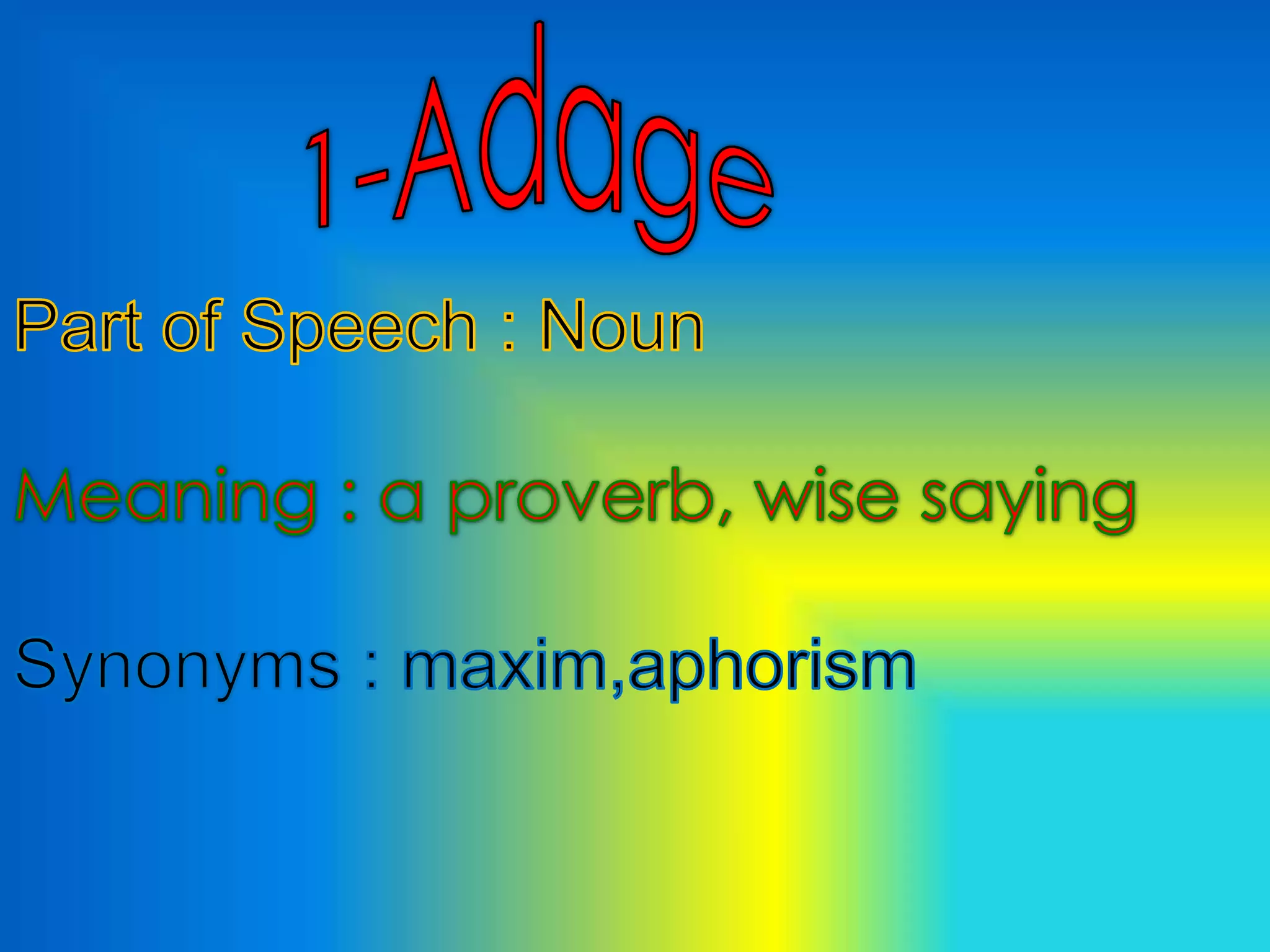 Vocabulary unit 1 sadlier oxford | PPSX