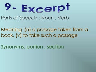 Vocabulary unit 1 sadlier oxford | PPSX