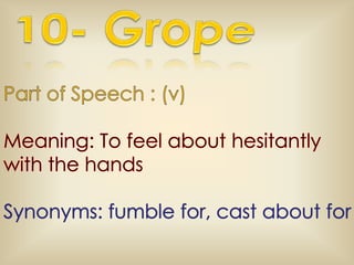 Vocabulary unit 1 sadlier oxford | PPSX