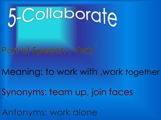 Vocabulary unit 1 sadlier oxford | PPSX