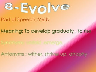 Vocabulary unit 1 sadlier oxford | PPSX