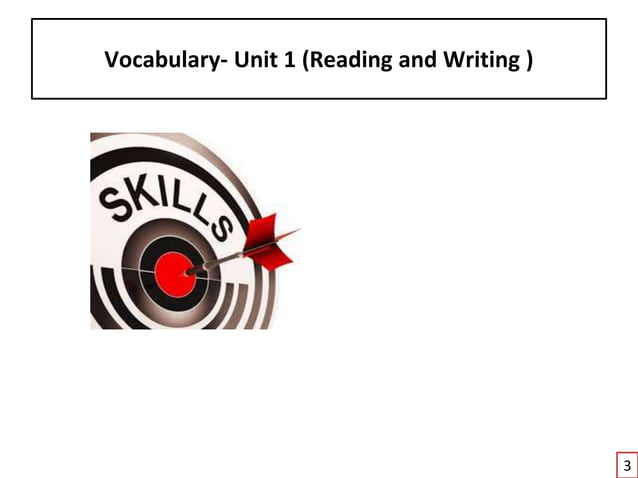 ENG 001 - Vocabulary Unit 1 R & W 1.pptx