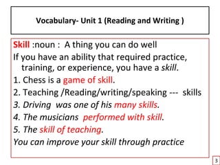 ENG 001 - Vocabulary Unit 1 R & W 1.pptx