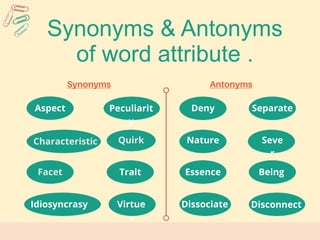 Vocabulary word ppt | PPT