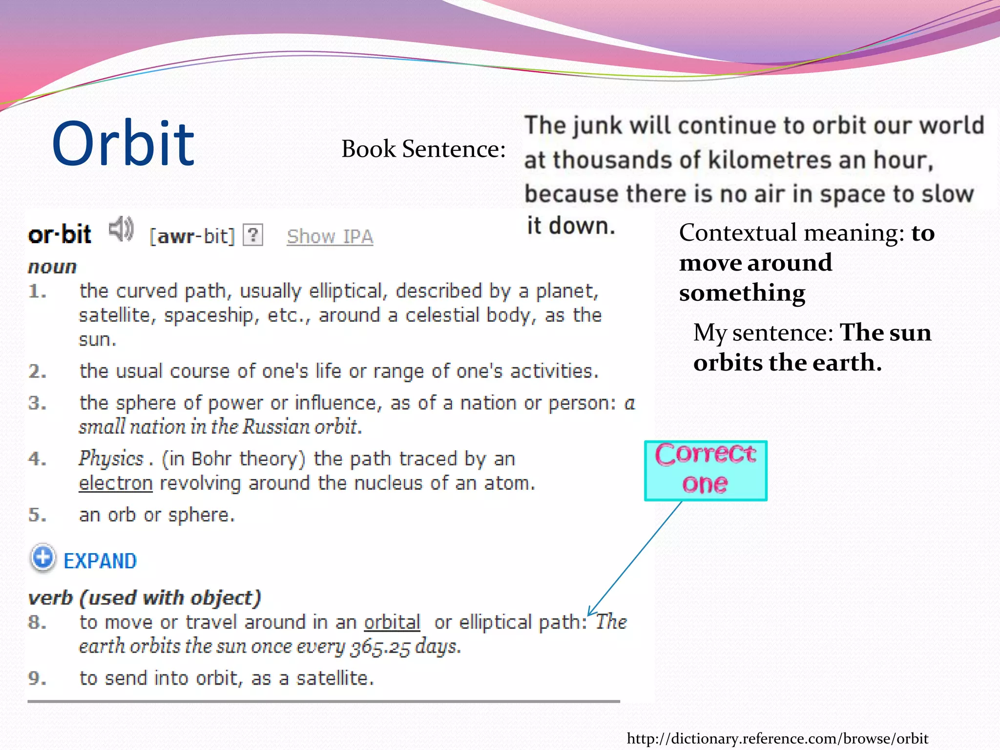 Vocabulary words | PPTX