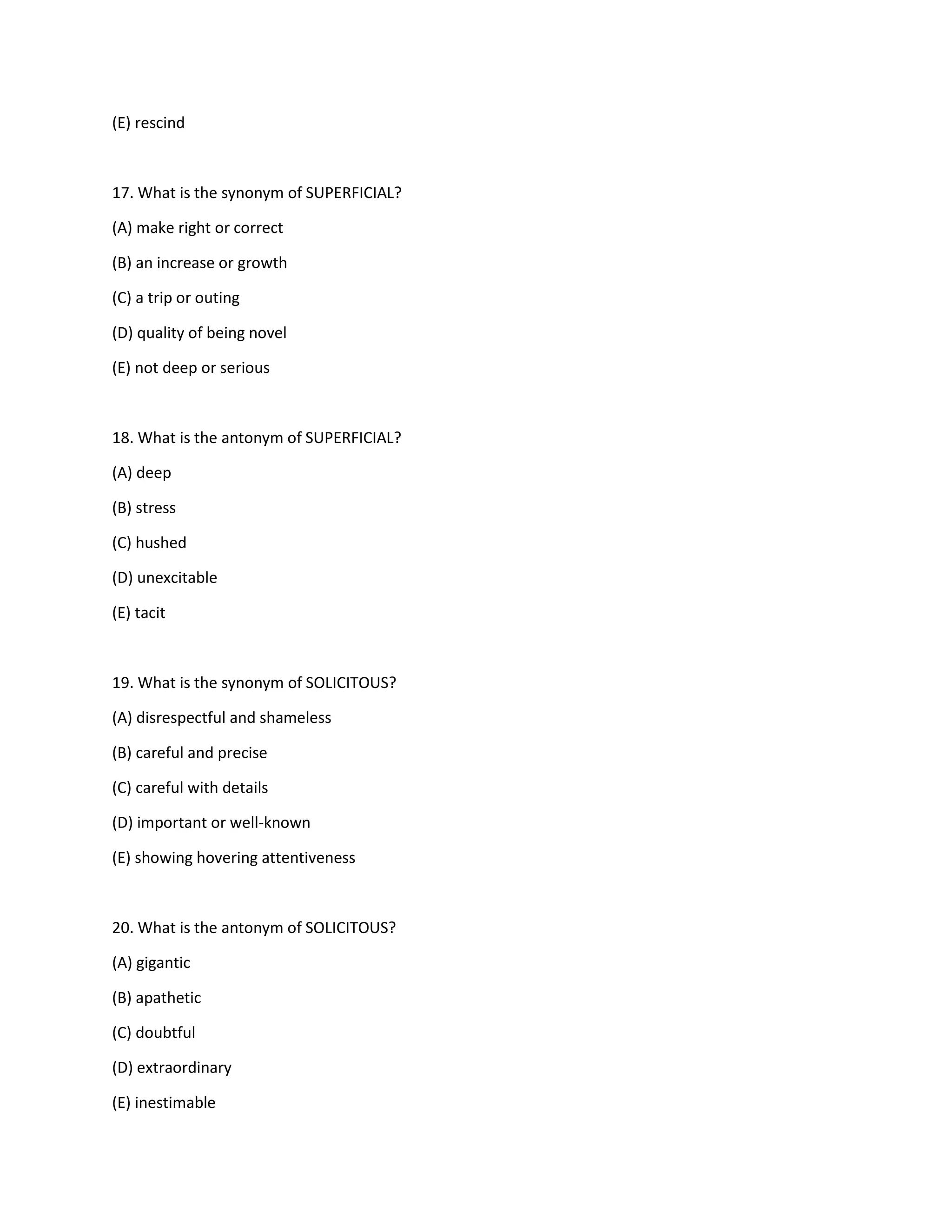 Vocabulary Words For Psat | PDF