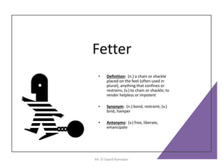 Vocabulary Workshop Level F Unit 6.ppt