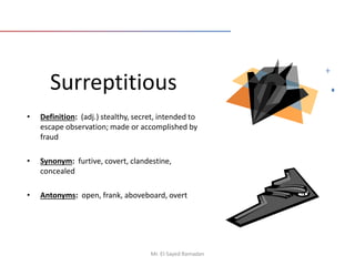 Vocabulary Workshop Level F Unit 6.ppt